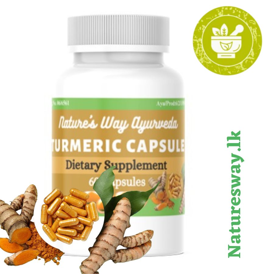 Turmeric 500mg 60 Capsules - Nature's Way Ayurveda